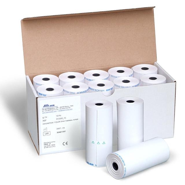 MIR Paper Roll (standard thermal paper, box of 10) - MDPRO USA